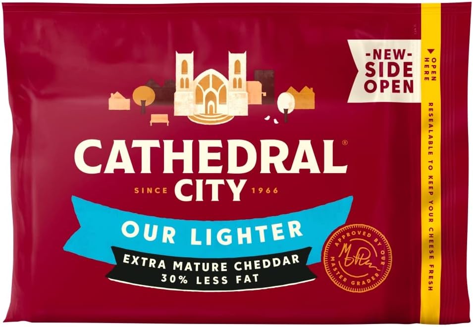 Cathedral City Reduced Fat Cheddar Cheese 350g : Amazon.co.uk: Grocery