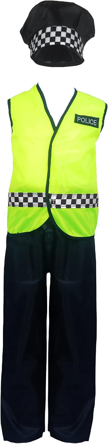 HENBRANDT TODDLER BOYS KIDS POLICE UNIFORM COPPER COP OUFIT FANCY DRESS ...