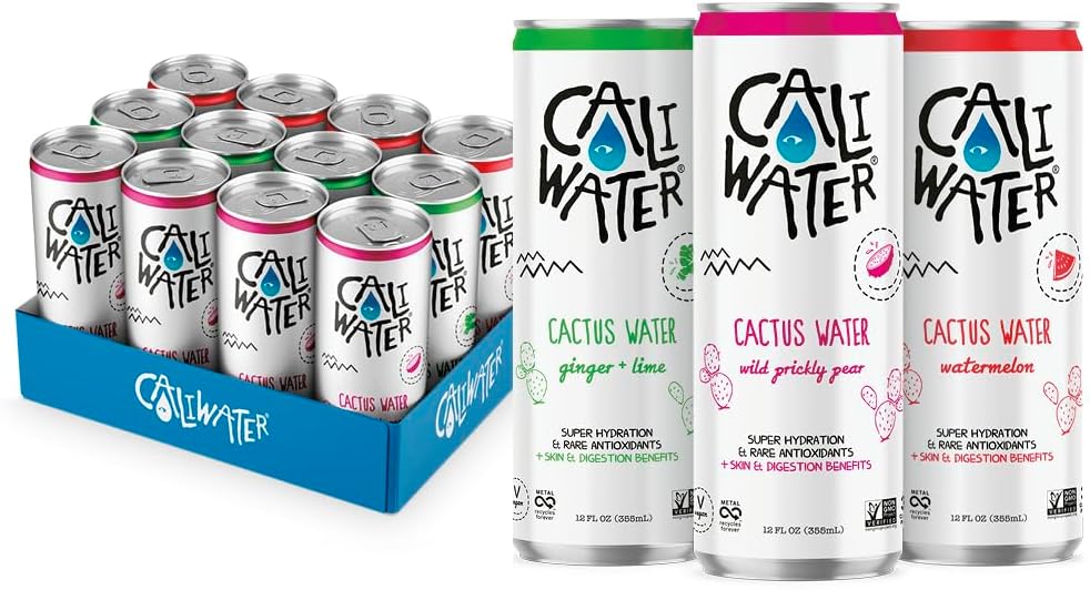 Amazon.com: Caliwater - Organic Cactus Water - Variety Pack - Ginger ...