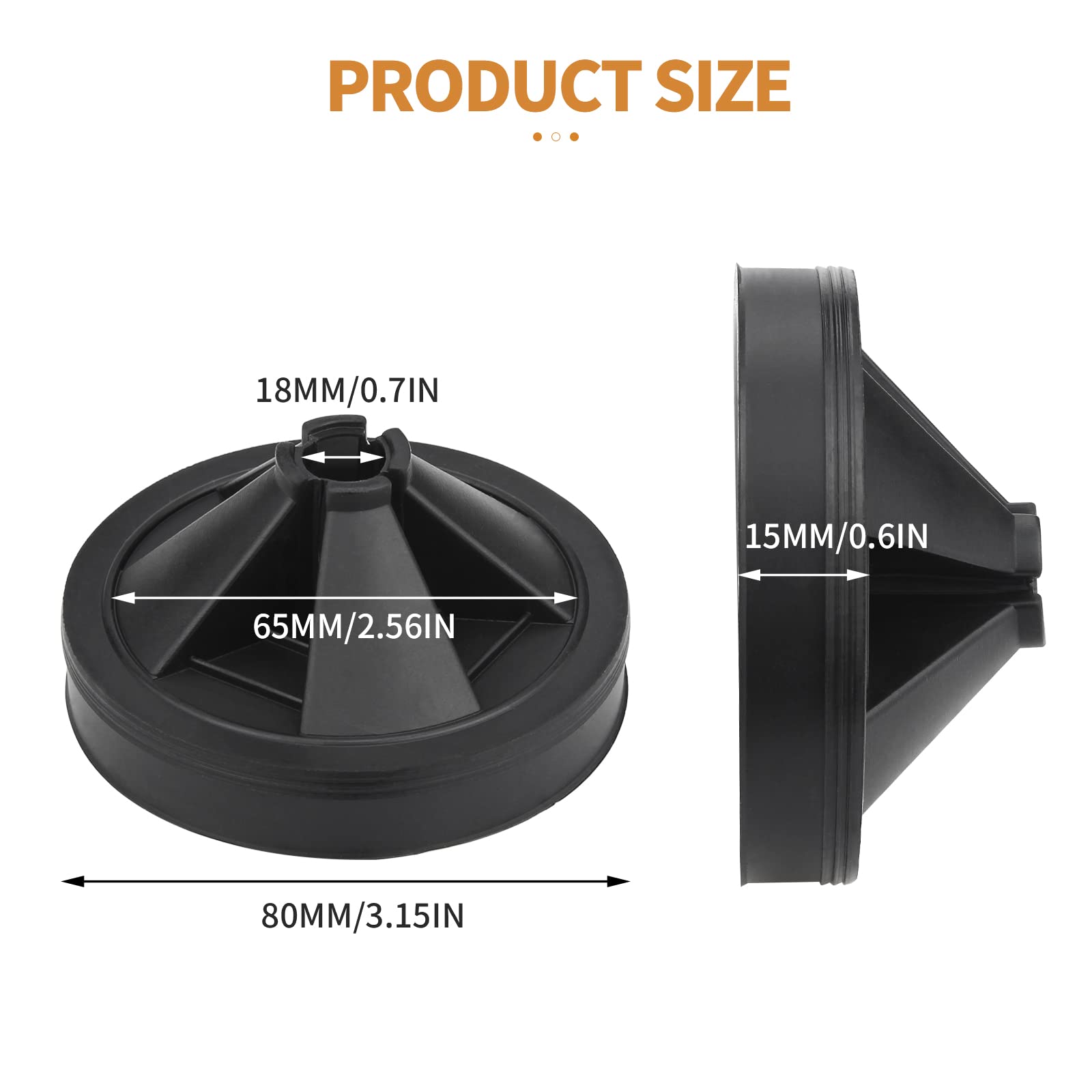 Snapklik.com : Upgraded Garbage Disposal Splash Guard, 2-Pack EPDM ...