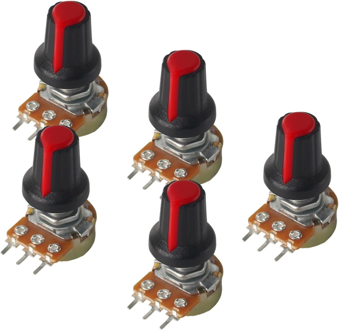 Amazon.com: BULIK 5Set 15mm WH148 Linear Rotary Taper Potentiometer ...