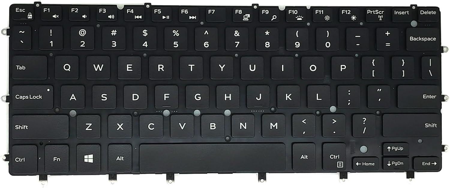 Amazon.com: WWGTMC Replacement Keyboard with Backlit US Layout for Dell ...