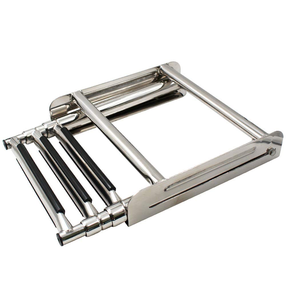 Buy HLL Ladders,3-Step Telescoping Boat Ladders, Stainless Steel Under ...