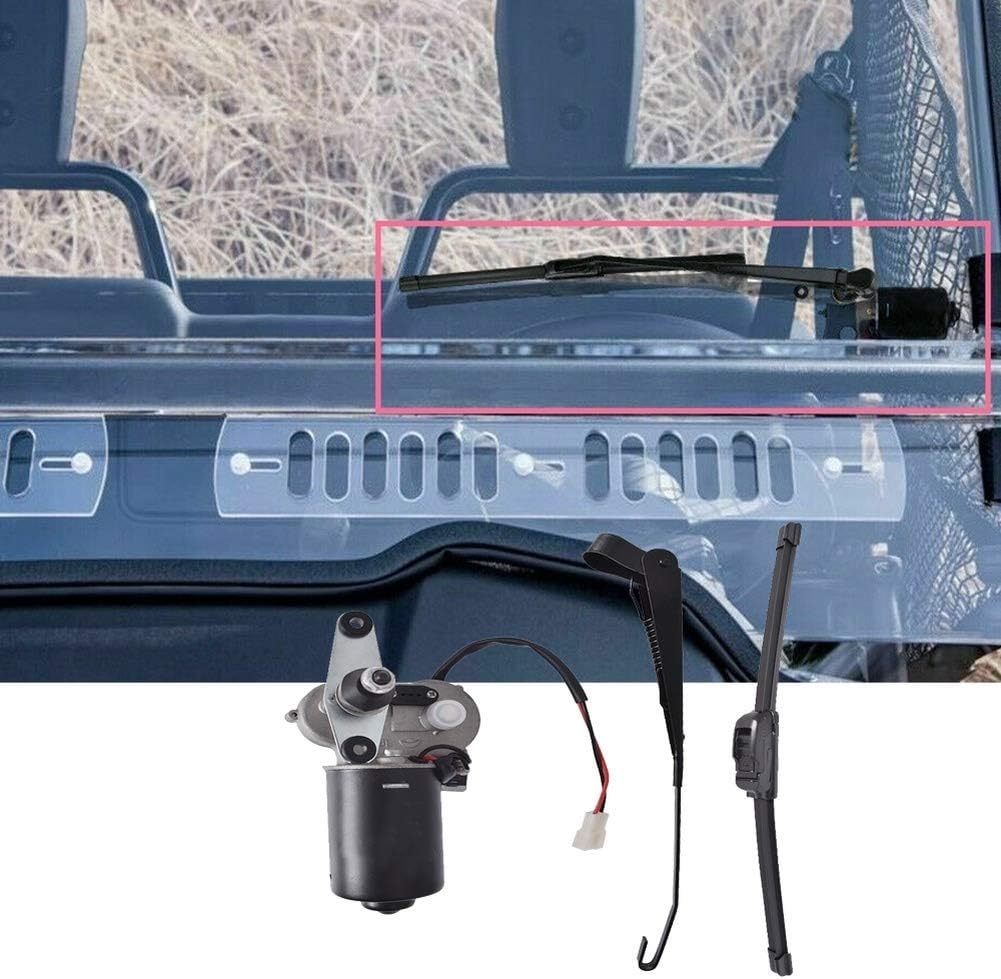Amazon.com: RainMan S UTV 12V Electric Windshield Wiper Motor Kit ...