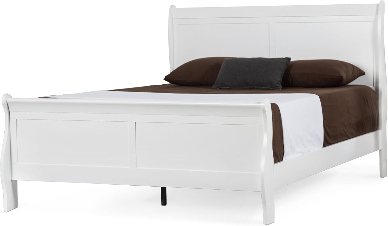 Amazon.com: Furniture of America Arabella Traditional Wood Queen Bed ...