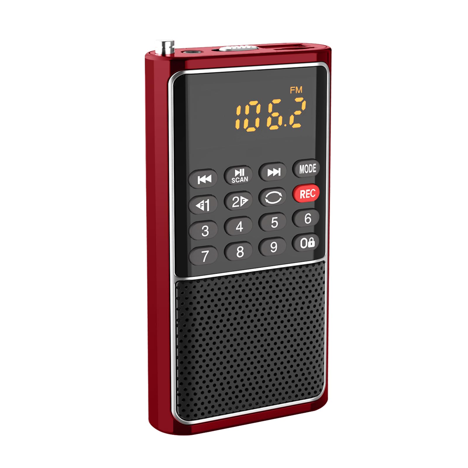 Amazon.com: BOESPATR Pocket Portable Radio Small FM Radio MP3 Walkman ...