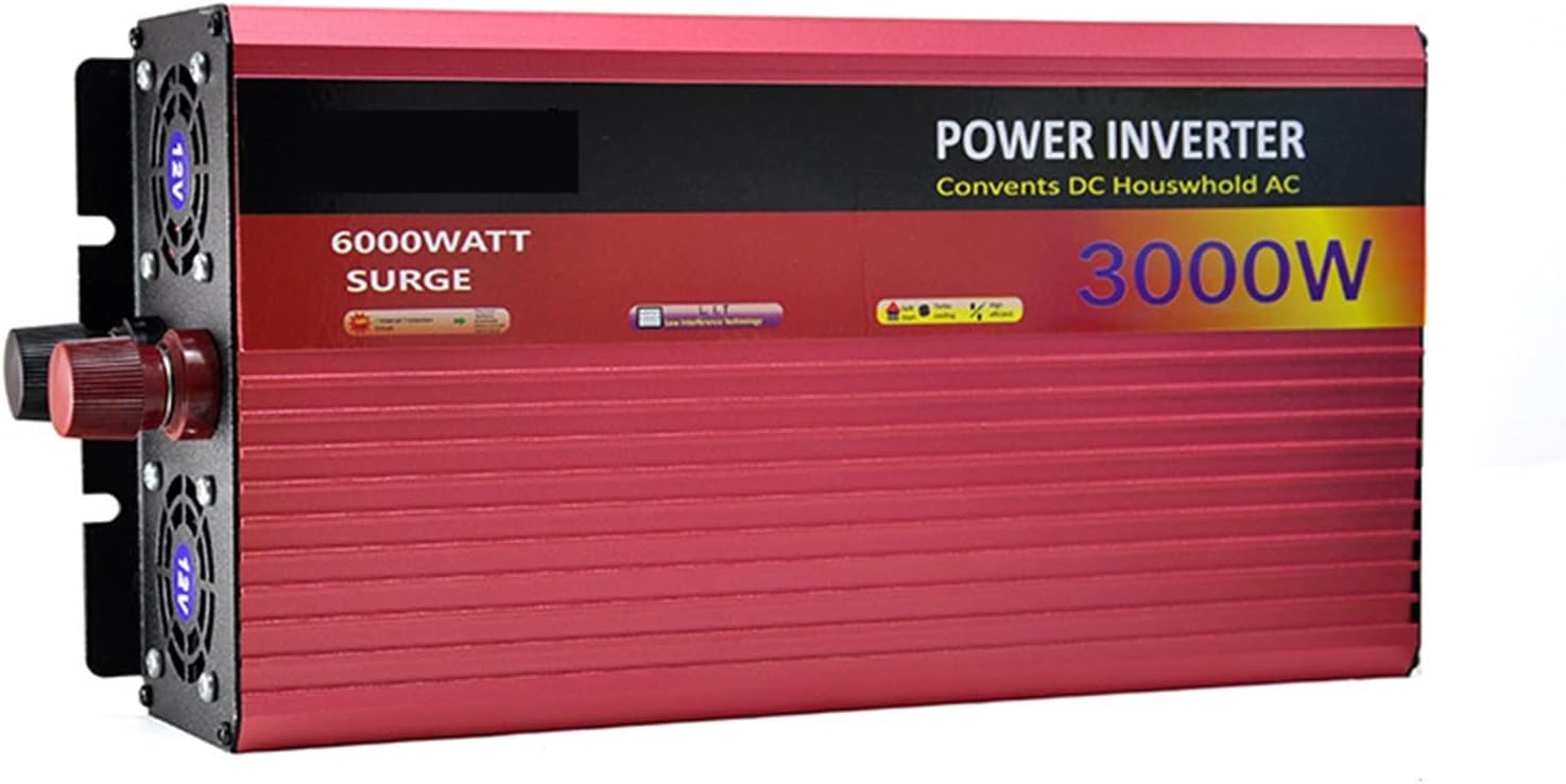 Amazon.com: 3000Watt 12V/24V/48V/60V DC to AC 220V Pure Sine Wave Power Inverters 11 AC Outlet 1 ...