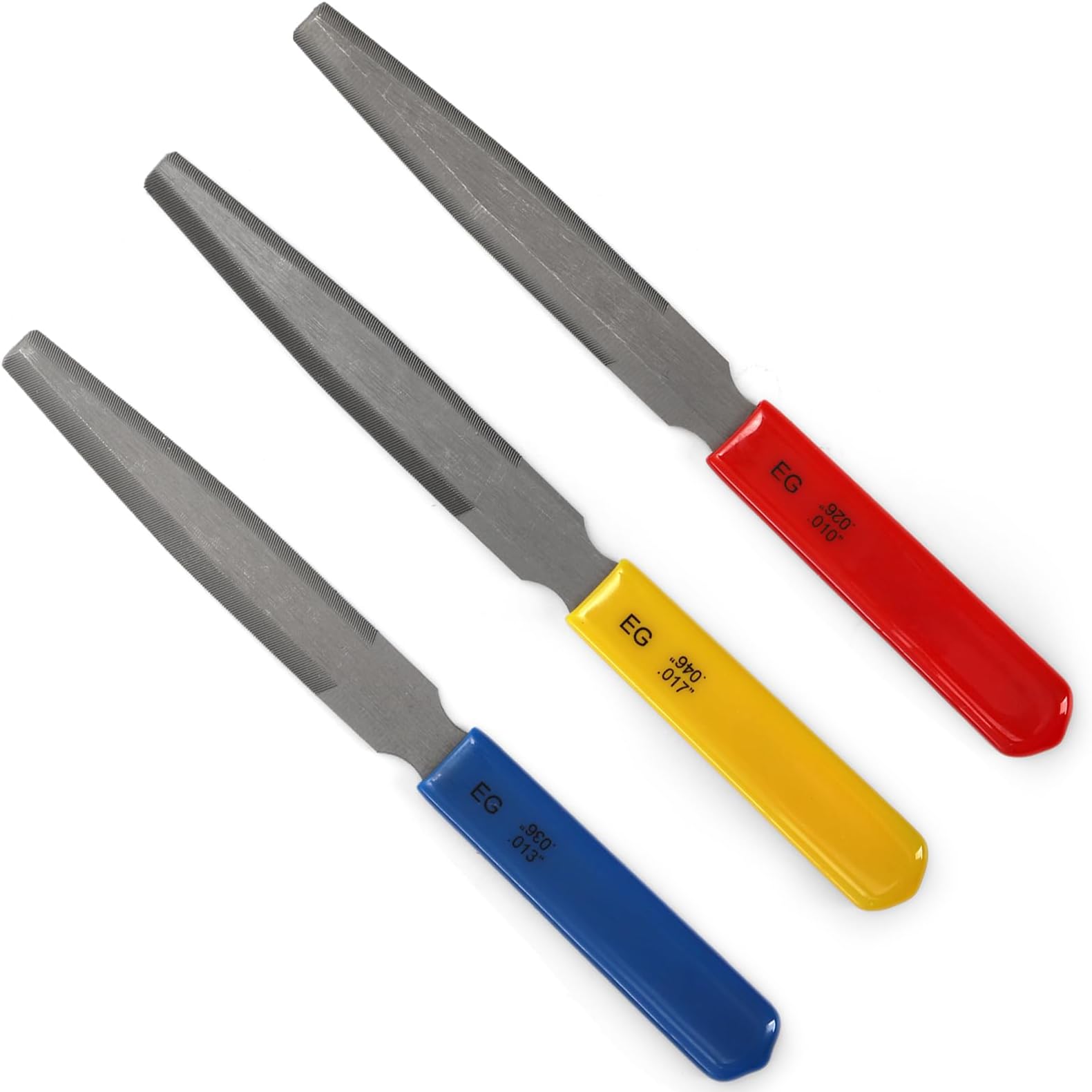 Amazon.com: Tosnail 3-Pack Tapered Guitar Nut Files, Double Edge Nut ...