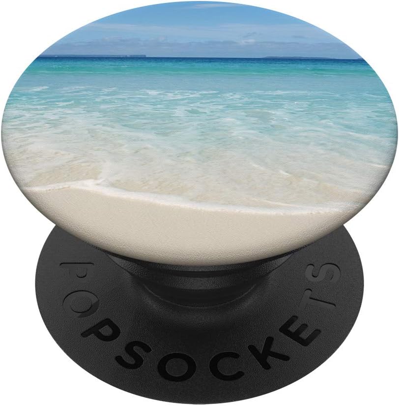 Amazon.com: Vacation Tropical Beach Blue Seas Photo PopSockets PopGrip ...