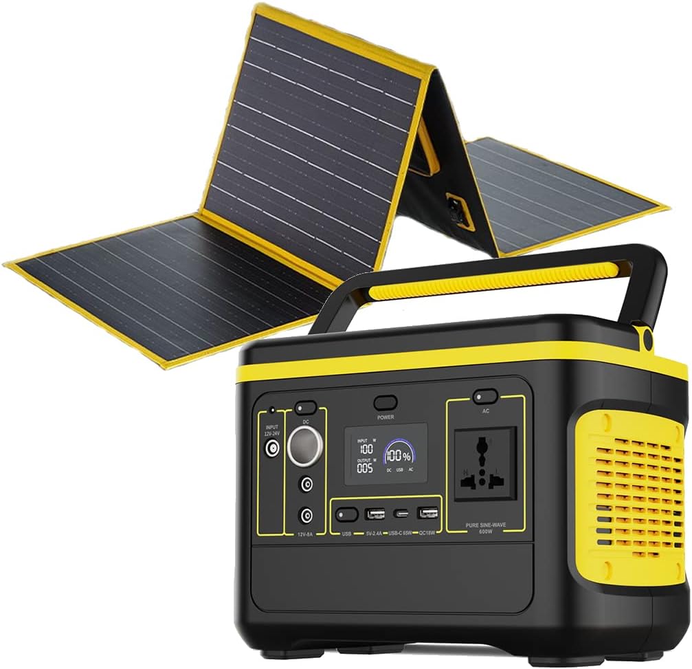Gerador solar portátil da estação de energia 600W(pico de 1200 W ...