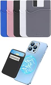 Amazon.com: SHANSHUI Adhesive Phone Card Holder and Magsafe Card Holder for Back of Phone : Cell ...