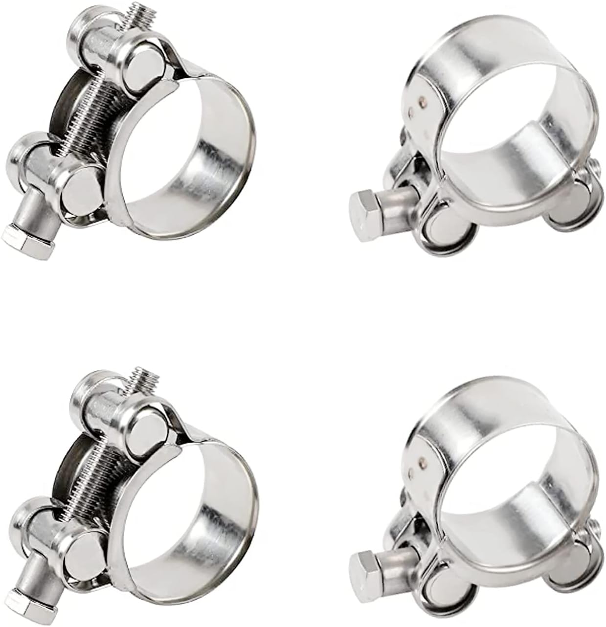 Amazon.com: YUSIBANG T-Bolt Hose Clamps Heavy Duty Adjustable Tube ...