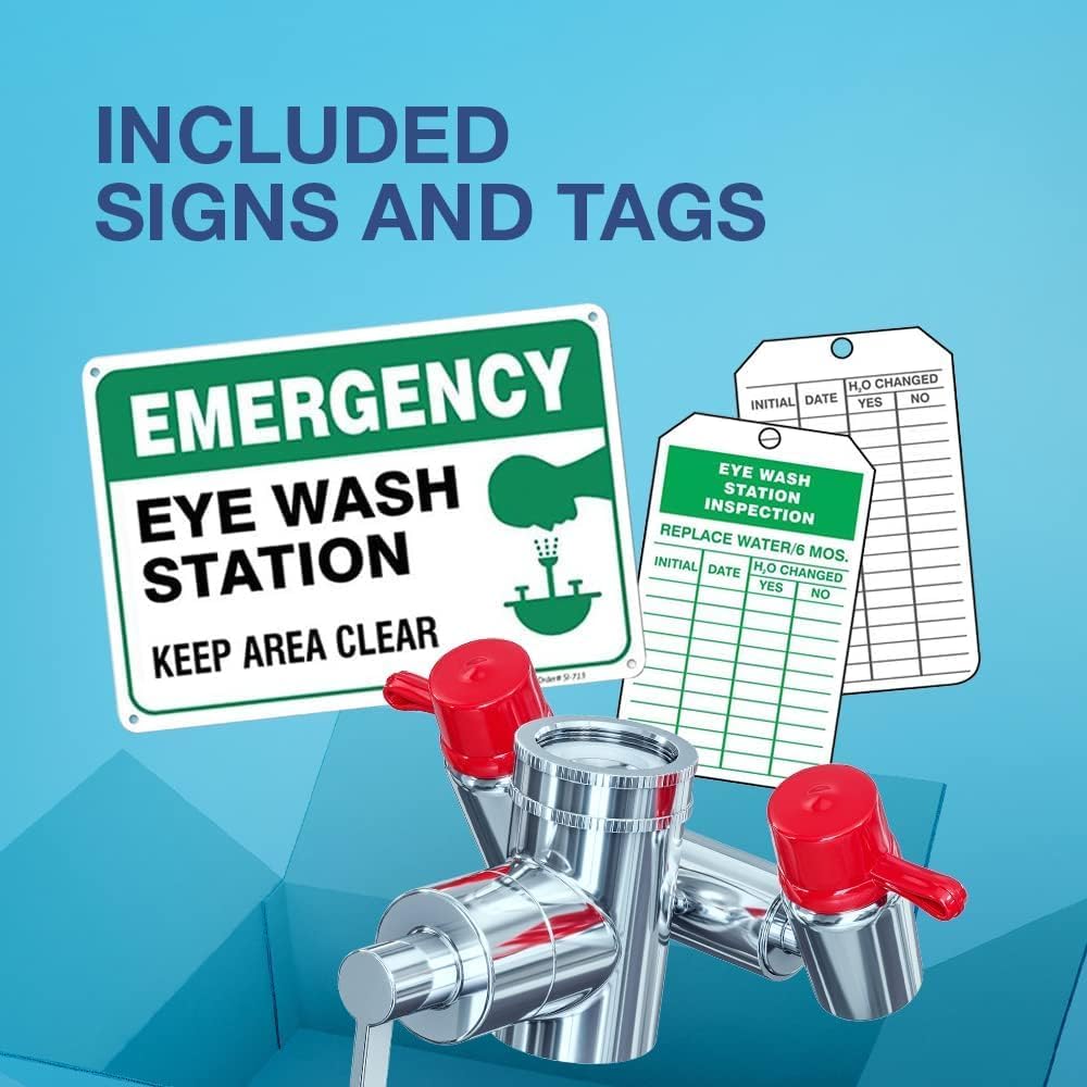 Snapklik.com : TidyFriend Eye Wash Kit-2 Pack Faucet Mounted Emergency ...