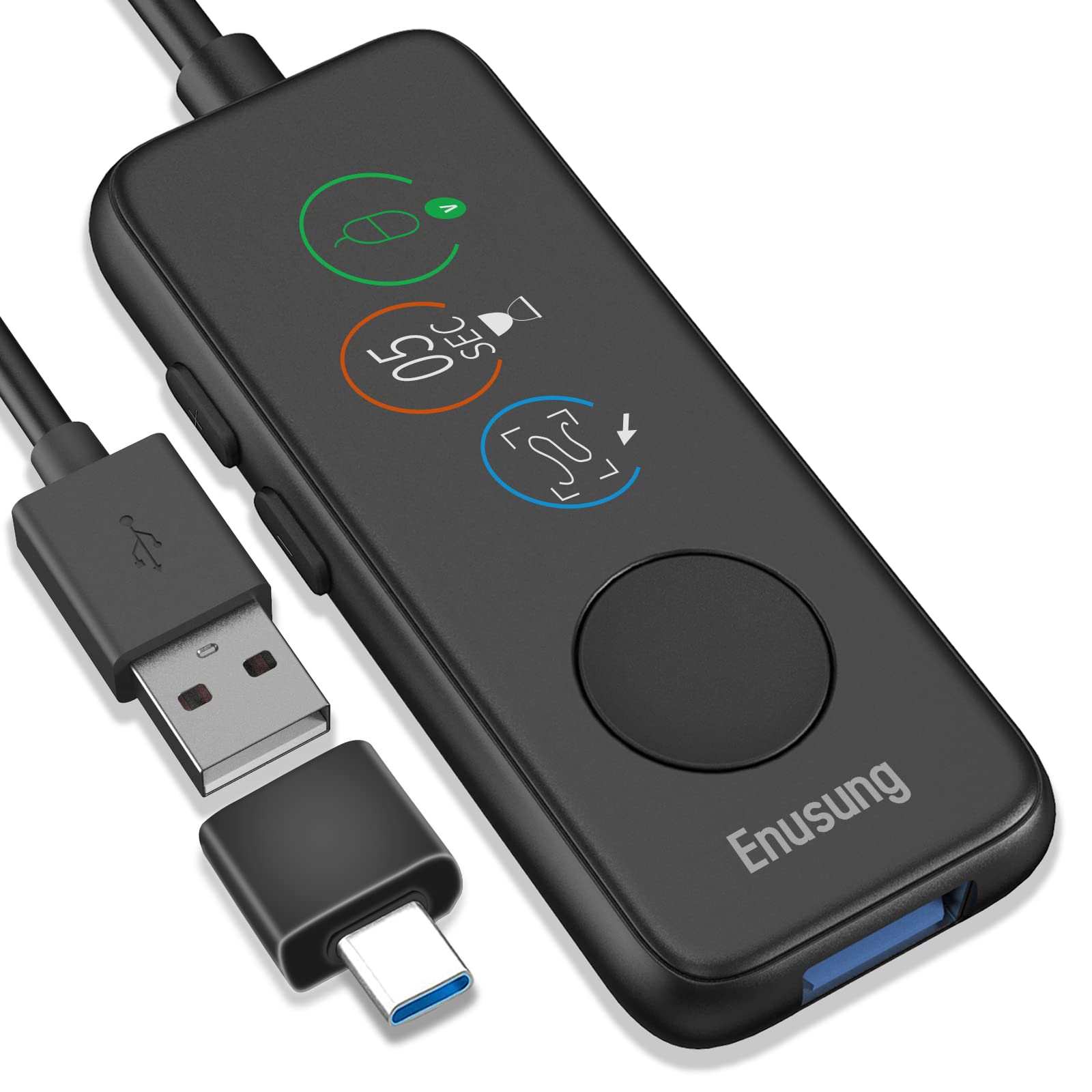 Buy 【True Undetectable】ENUSUNG Fully Automatic Mouse Jiggler, Mouse ...