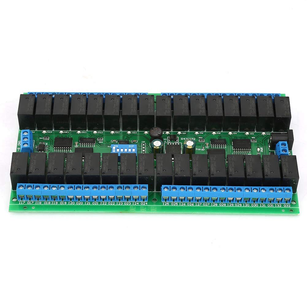 Relay Module, R421C32 DC12V 32 Channel RS485 Relay Modbus RTU Protocol ...