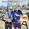 Amazon.com: GOBRILLFUN Waist Fan Clip on for Men, Mighty Powerful 3 ...