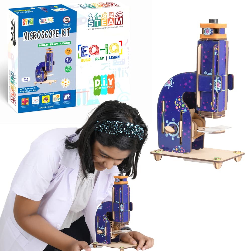 Buy FunBrigade DIY Microscope for Kids with 100X Zoom | Science kit ...