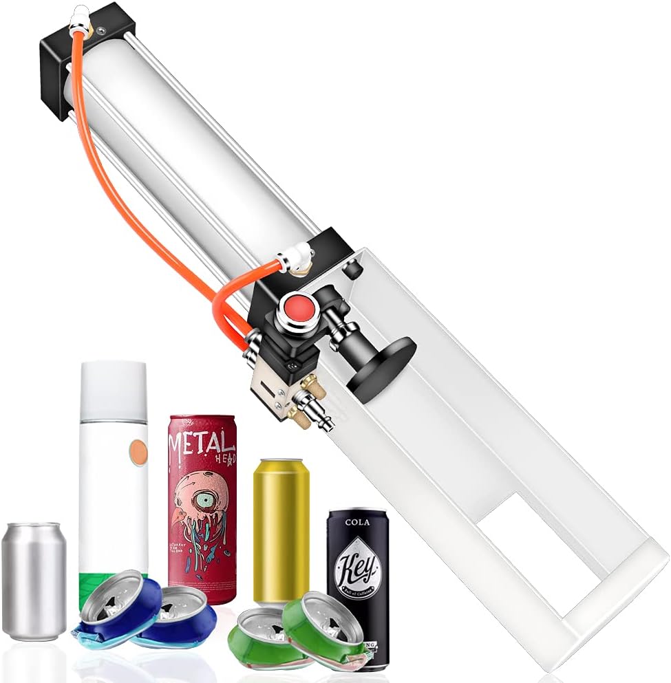 Amazon.com: HESHUO Pneumatic Cylinder Aluminum Can Crusher, Heavy Duty ...