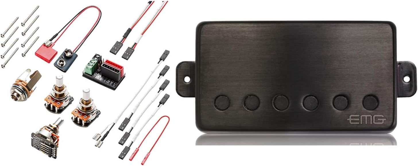 Amazon.com: EMG 85 Active Guitar Humbucker Bridge/Neck Pickup, Black ...