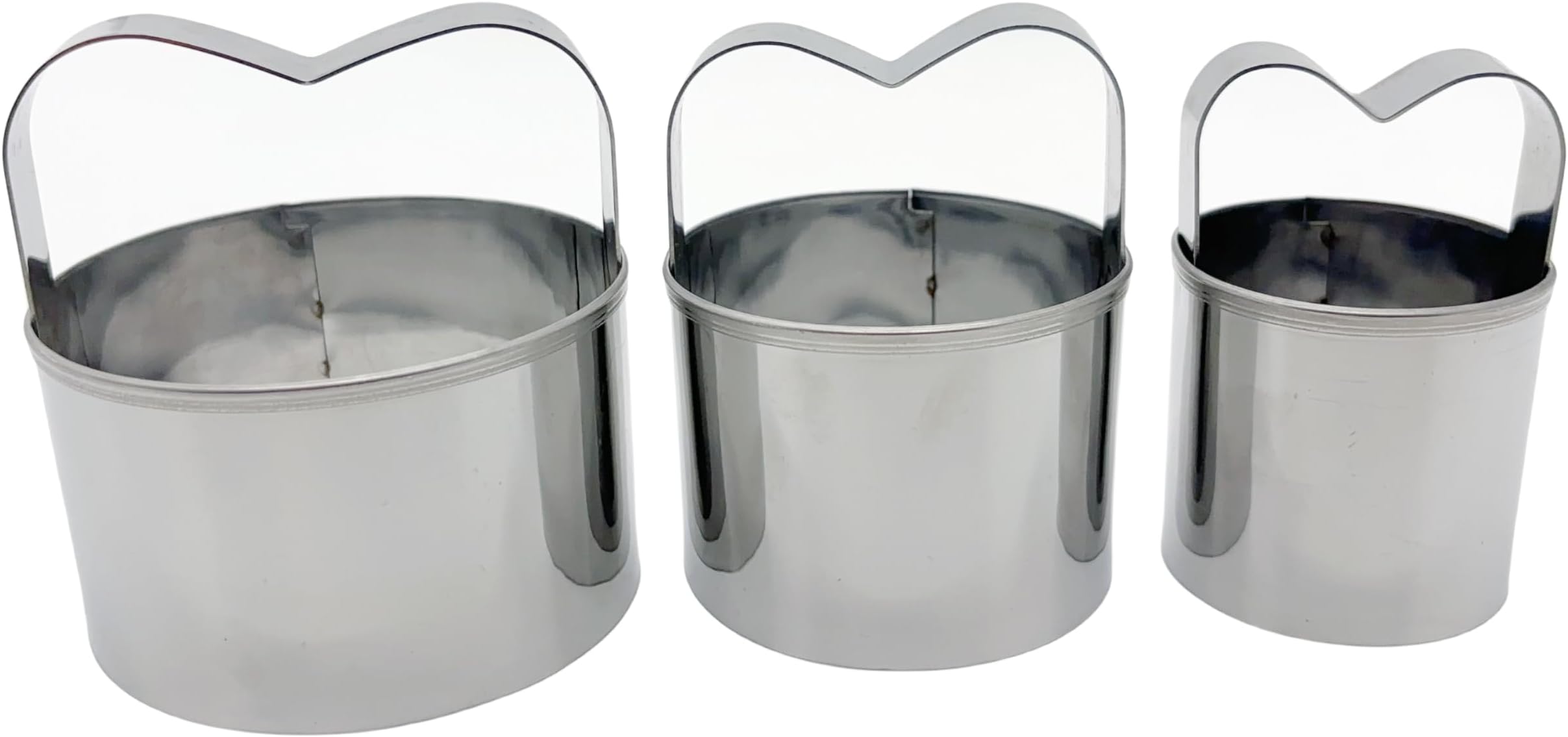 Amazon.com: Maykito 3 Pieces Round Biscuit Cutter with Handle ...