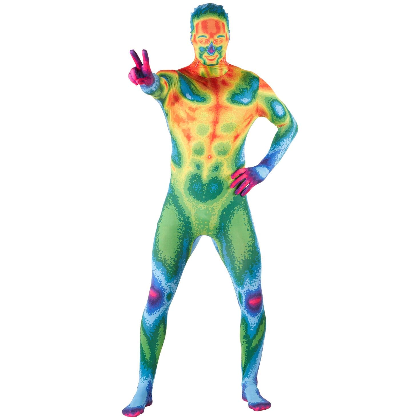 Buy Morphsuits Infrared Camera Multicoloured Censored Halloween Costume ...
