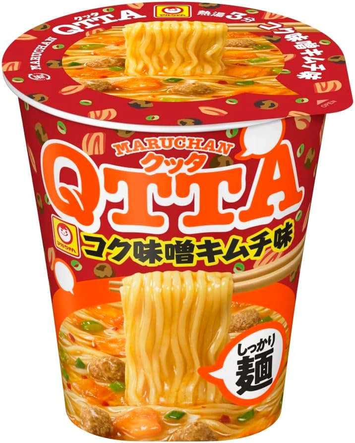 Amazon | マルちゃん MARUHAN QTTA コク味噌キムチ味 77g×12個 | マルちゃん | ラーメン 通販