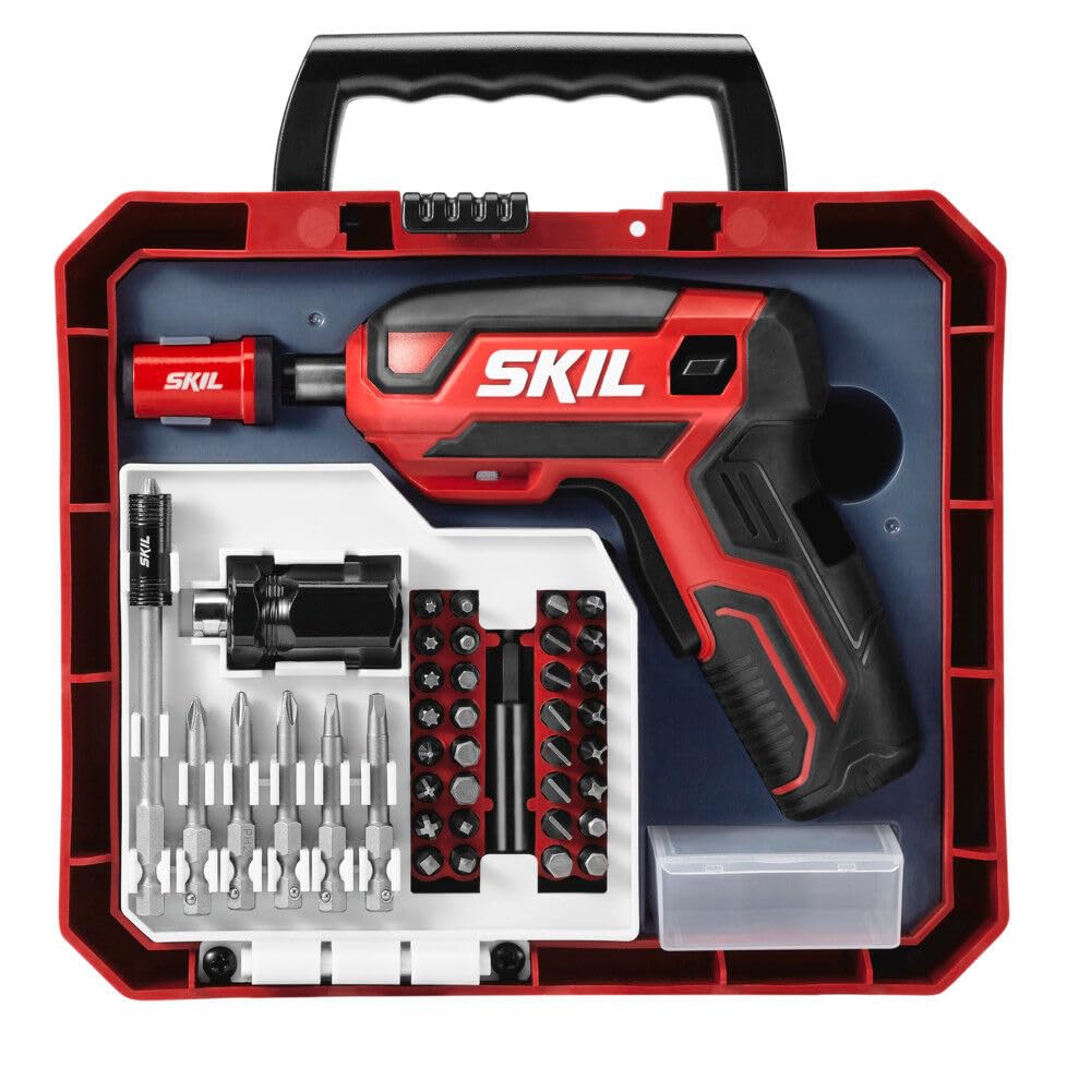 SKIL Rechargeable 4V Cordless Pistol Grip Screwdriver with 42pcs Bit ...