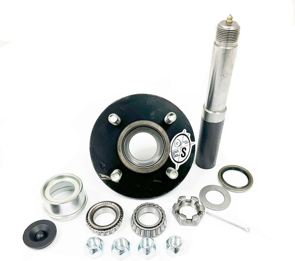 Amazon.com: SOUTHWEST WHEEL 2,000 lbs Trailer Axle Spindle (BT9) with 4 ...