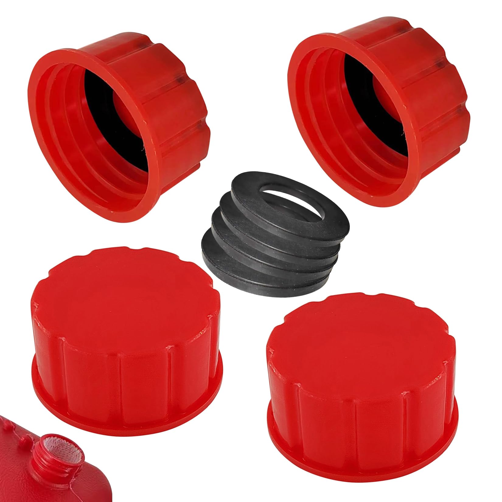 Amazon.com: Fesasn Gas Can Caps Replacement, (Two Washers of Different ...