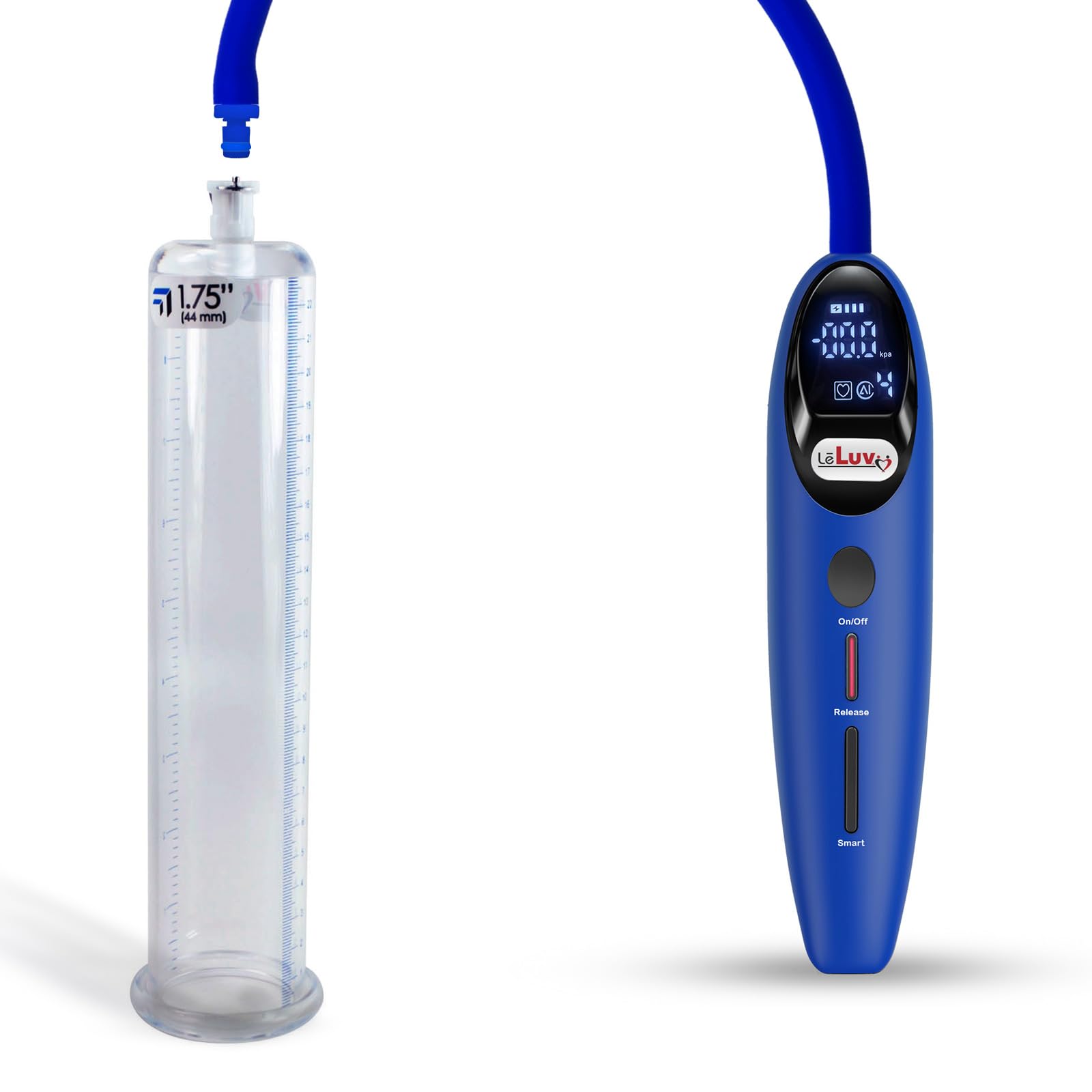 Amazon.com: LeLuv Blue Magna Electric Penis Pump - 9" x 1.75" Diameter - LCD Smart Handheld USB ...