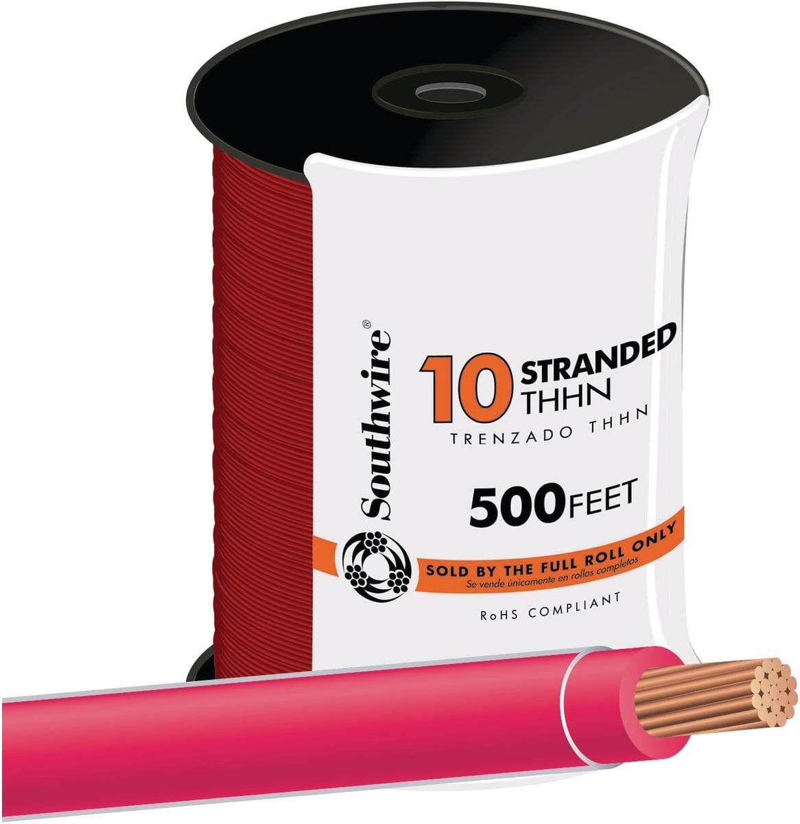 Southwire Building Wire Stranded Copper 10 Ga, 1 Conductor 30 Amp 600 V ...