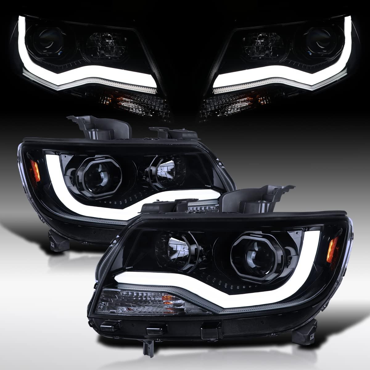 Amazon.com: ADCARLIGHTS Headlight Assembly Replacement for Chevy ...