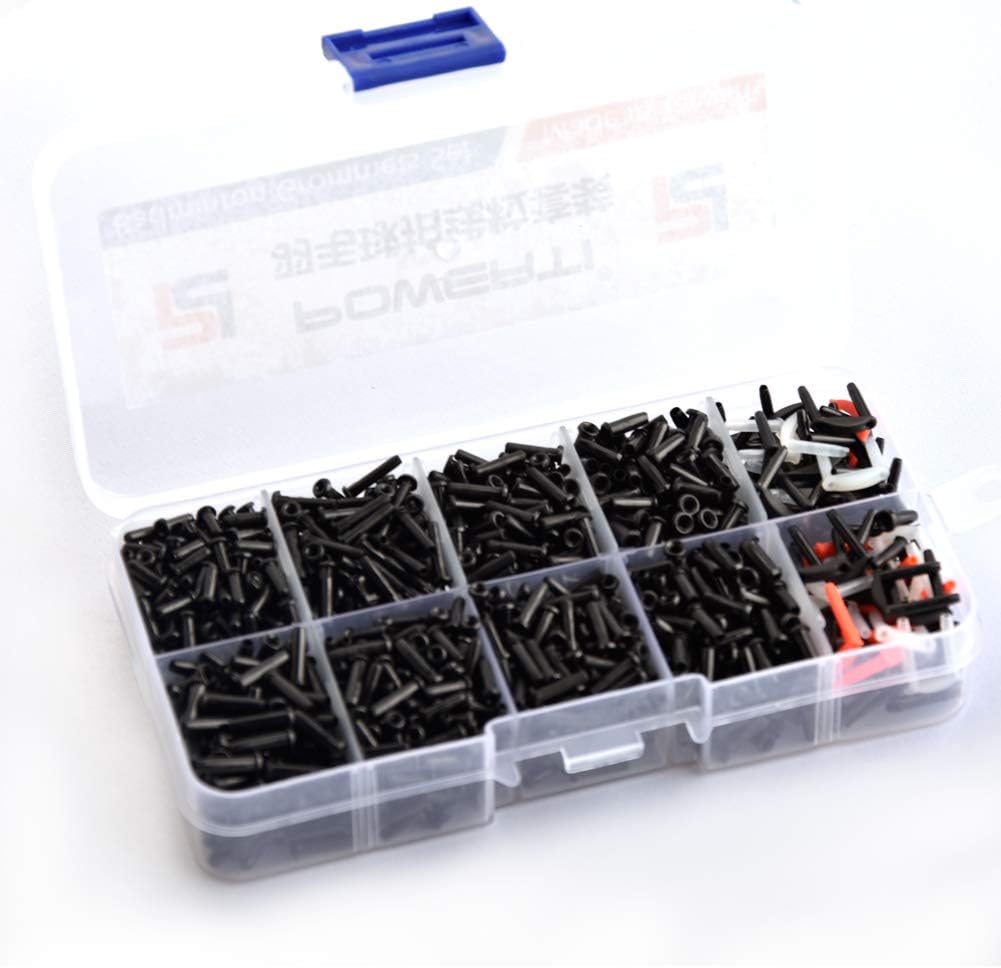 Amazon | Powerti-バドミントングロメット ユニバーサル バドミントンラケット ラケット グロメット アイレット 交換用 ...