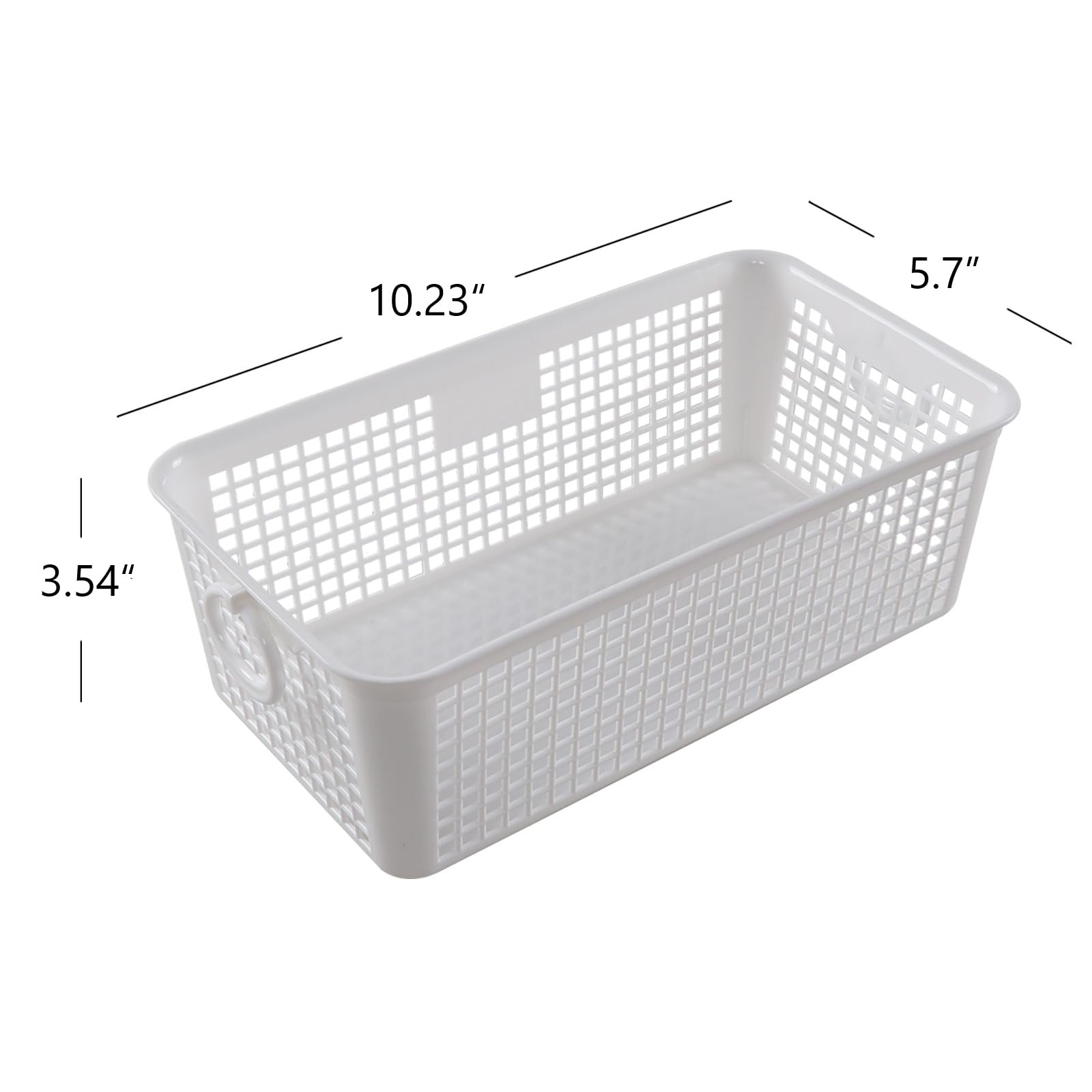 Snapklik.com : Tstorage Slim Plastic Storage Baskets