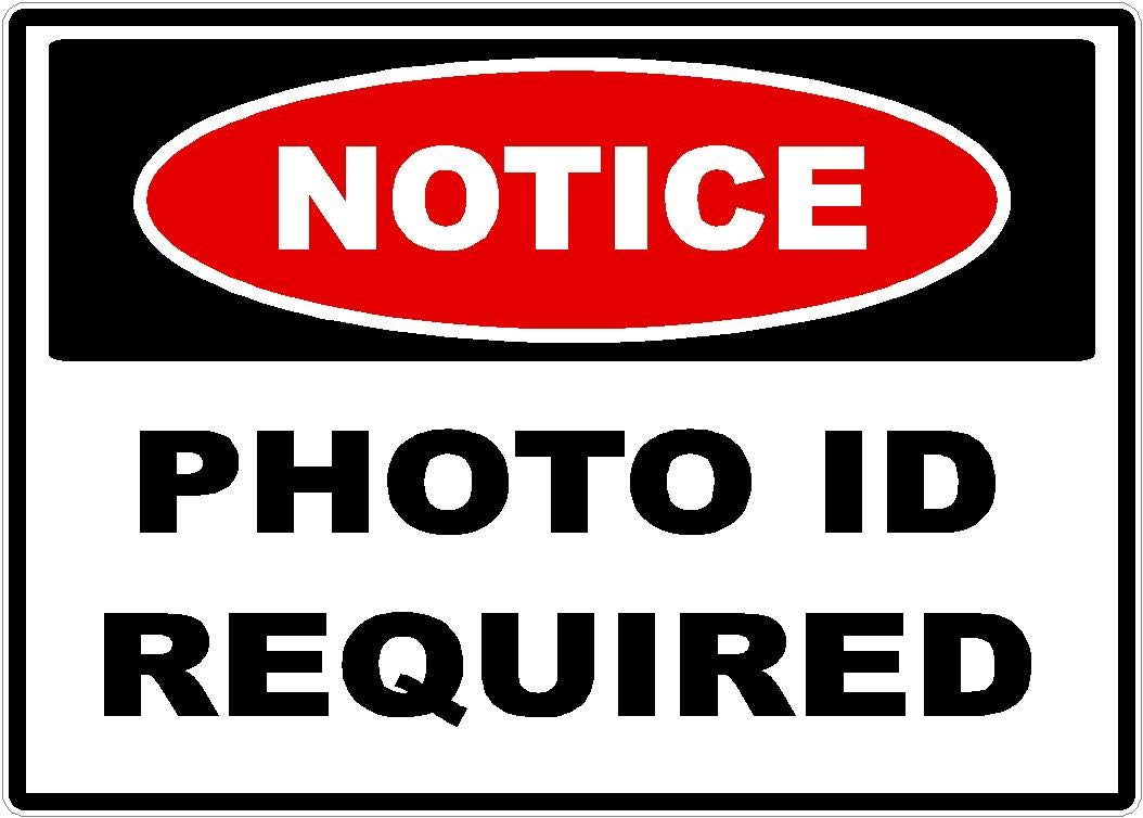 Printable Photo ID Required Sign Printables, Signs,, 56% OFF