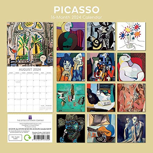 Snapklik.com : 2024 Square Wall Calendar - Picasso 12 X 12 Inch Monthly ...