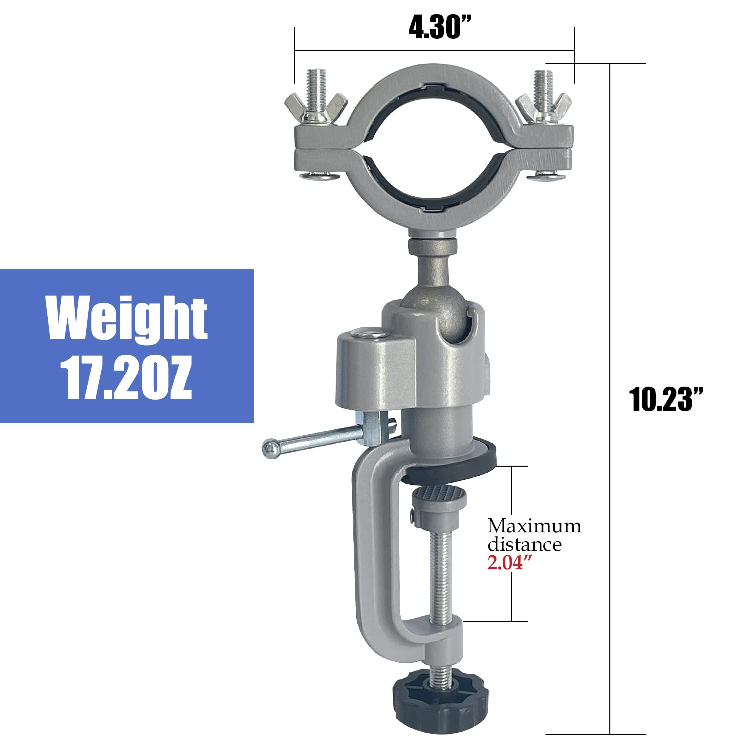 Snapklik.com : Bench Clamp Vise 360 Degree Electric Drill Stand Holder ...