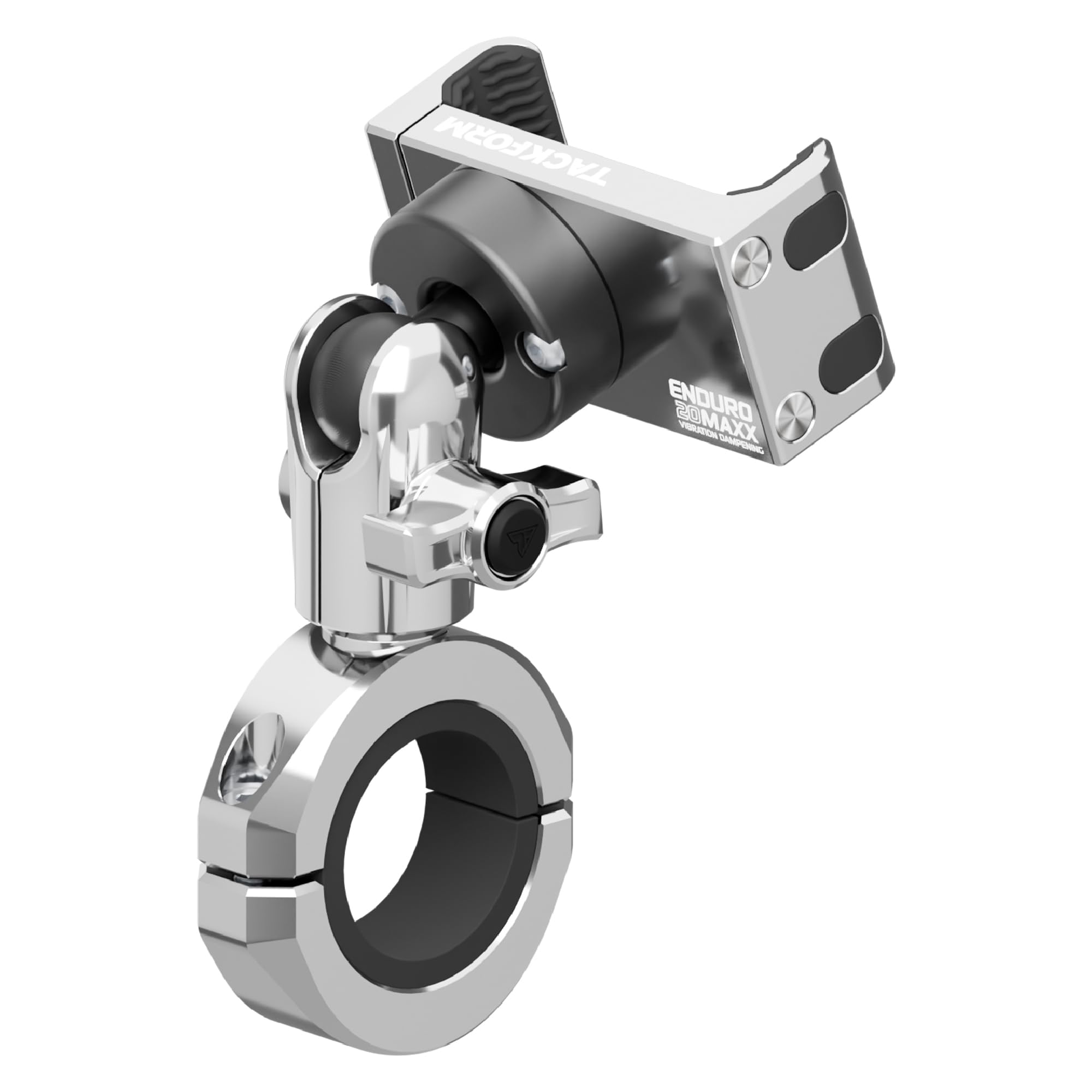 Amazon.com: Tackform Chrome Motorcycle All Metal Phone Mount ...
