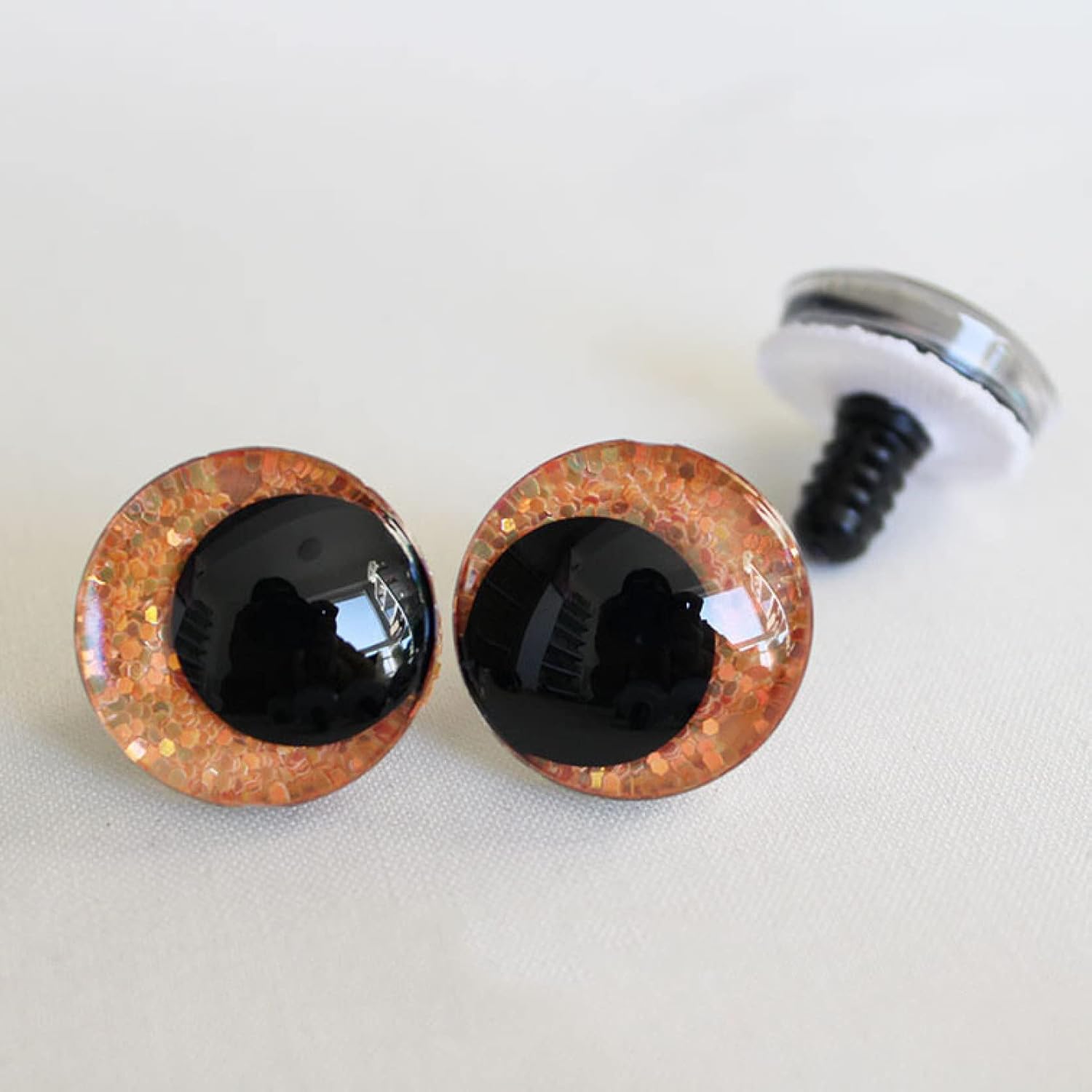 Amazon.com: 20pcs 12-30mm Glitter Plastic Eyes for Amigurumi Puppet ...