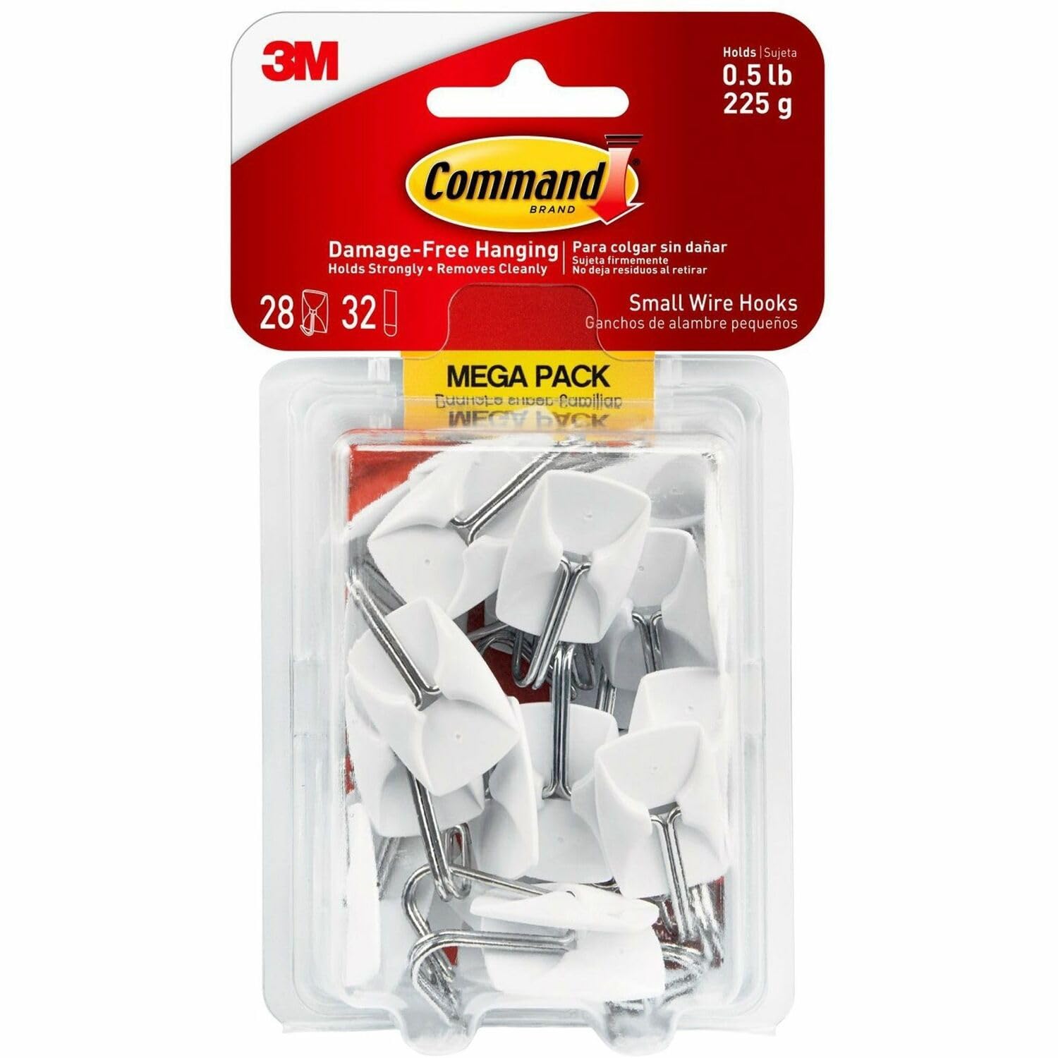 Amazon.com: 3M Command 17067MPES General Purpose Hooks, Small, 0.5lb ...