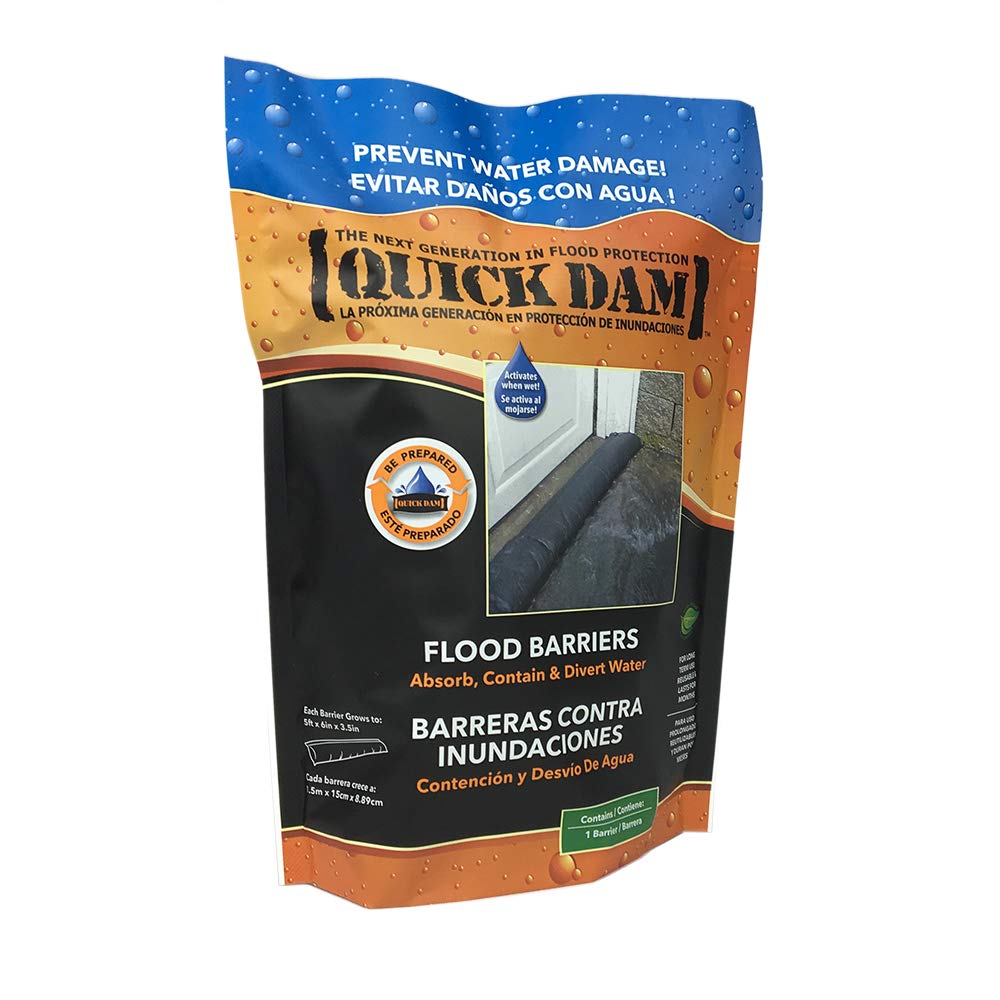 Quick Dam QD65-1 Water Activated Flood Barriers, Safe Accessories ...