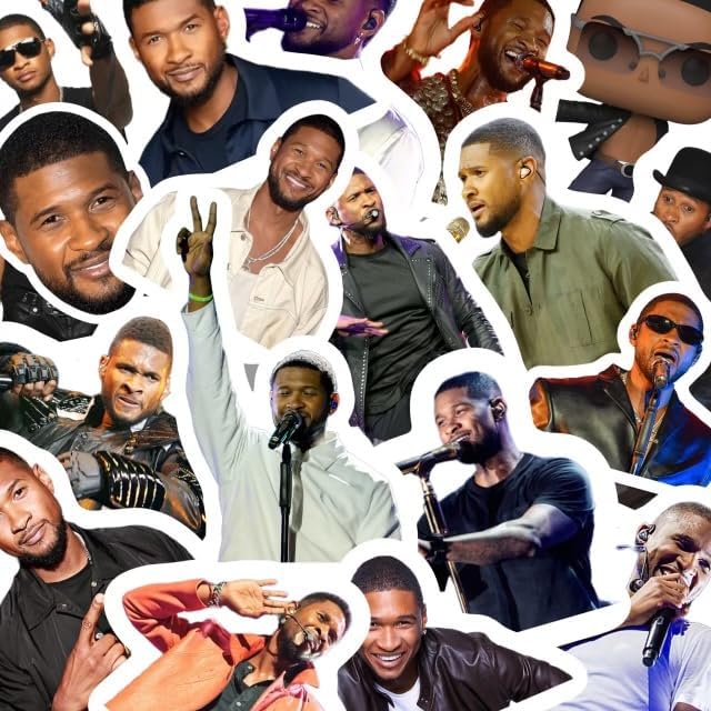 Amazon.com: Usher 40 Piece Sticker Set : Toys & Games