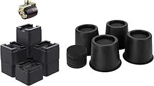 Amazon.com: BTSD-home Bundle of 8 Pack 3 or 6 Inch Bed Risers Heavy ...