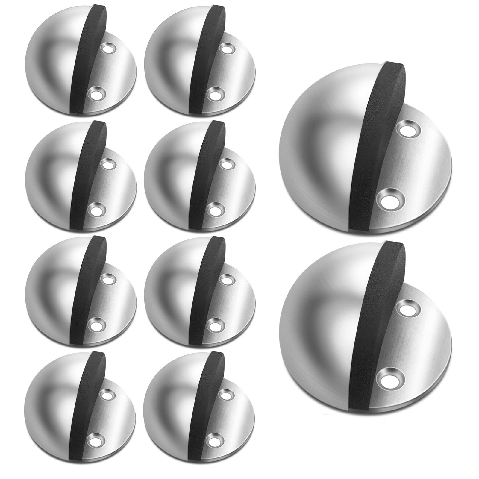 Snapklik.com : Door Stoppers, Floor Door Stop, Stainless Steel Brushed ...
