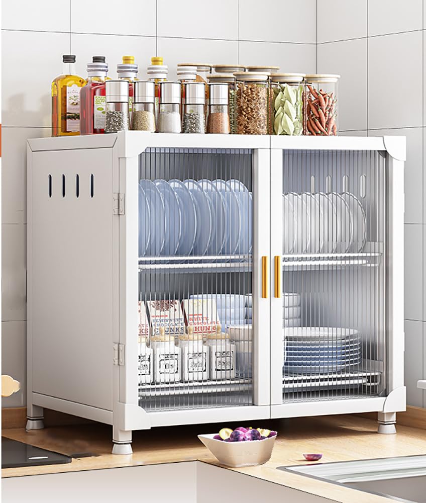 Buy AUTOYSUR Kitchen Countertop with Drawers Dish Cabinet, Storage ...