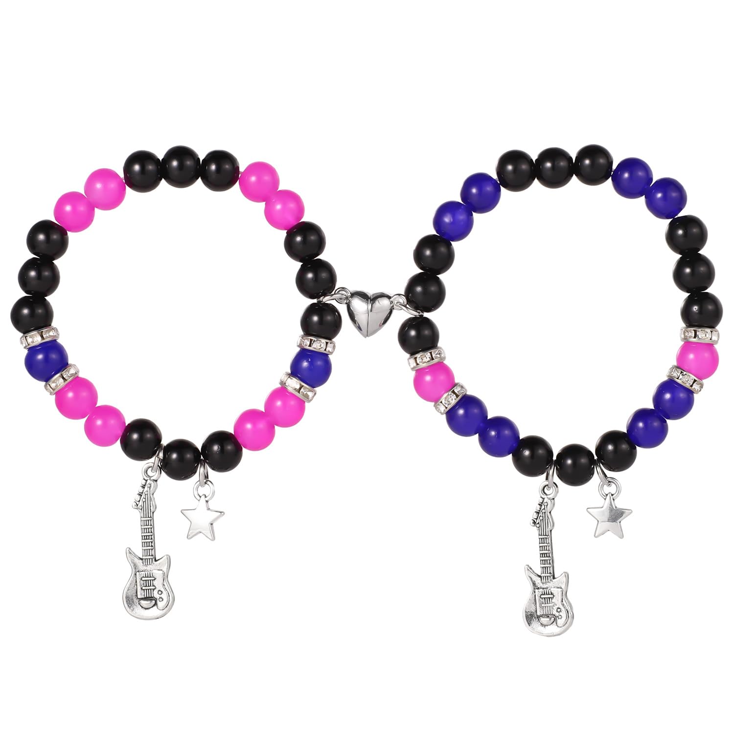 Amazon.com: 2pcs TV Girl Bracelet, Friendship Matching Magnetic Couple ...