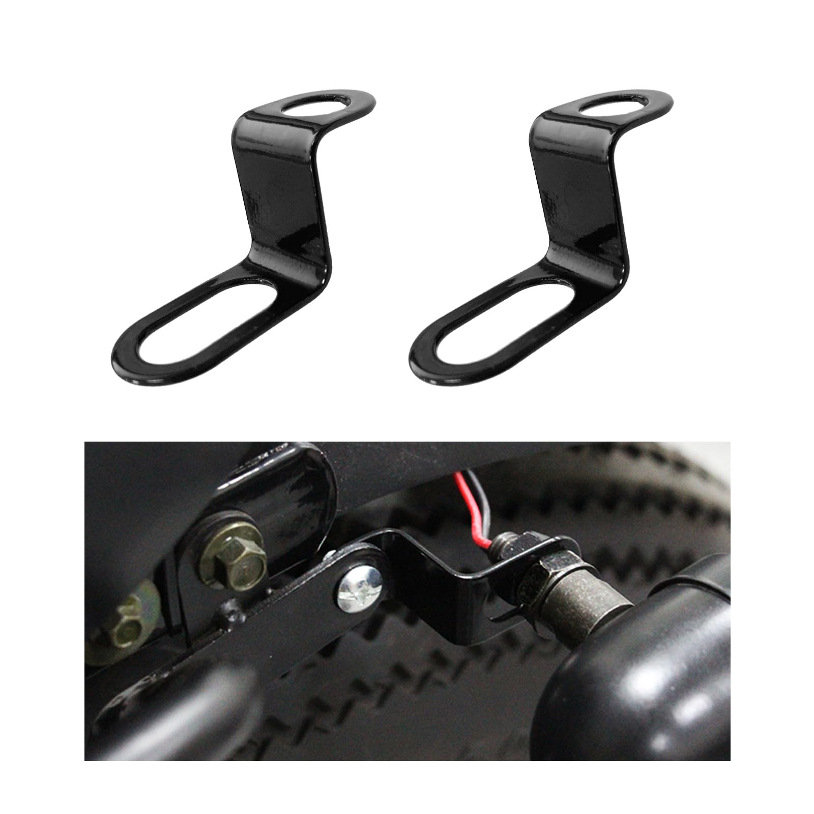 Amazon.com: Dickno 2 PCS Motorcycle Turn Signals Brackets, Metal ...