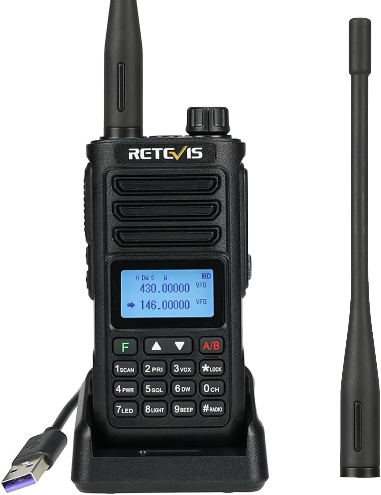 Retevis RT3S DMR Walkie Talkie Digitale, Dual Band GPS 3000 Canali Ham ...
