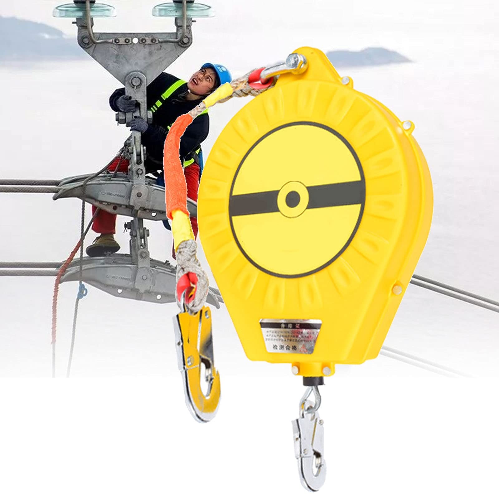 Buy BIWAHumor Self Retracting Lifeline with Steel Locking Snap Hook ...