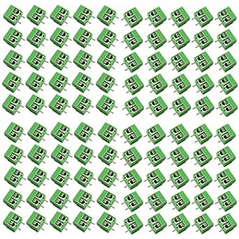 TECHDELIVERS® 2 Pin 5mm Pitch Terminal Block PCB Connectors Ac 300V 10A ...